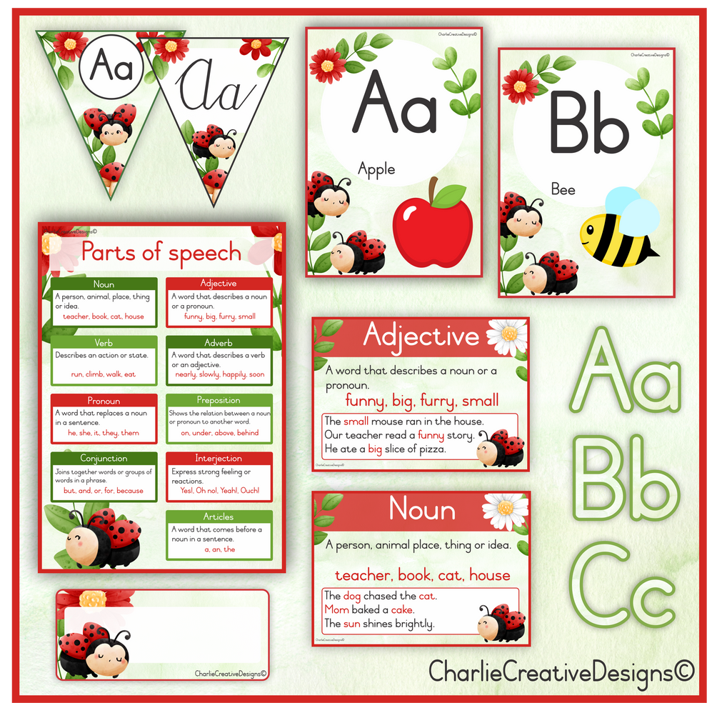Ladybug classroom theme – Charlie Creative Designs