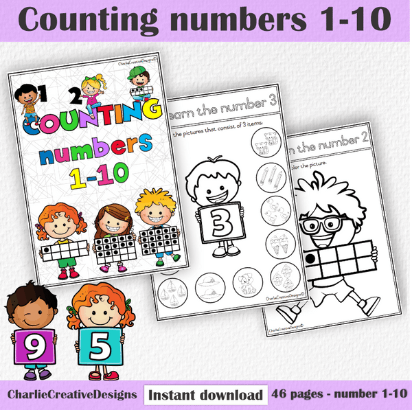 Counting number 1-10 – Charlie Creative Designs