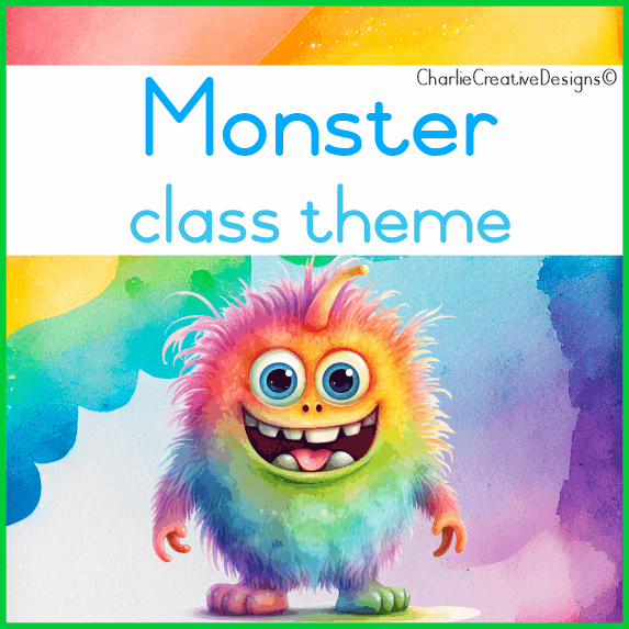 Monster classroom theme – Charlie Creative Designs