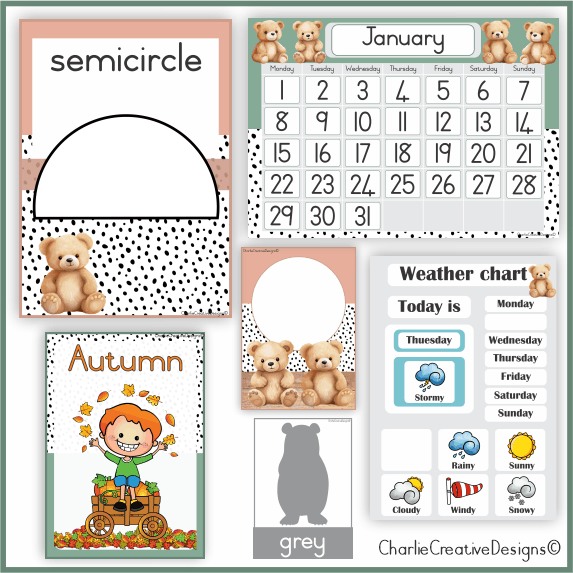Bear classroom theme – Charlie Creative Designs